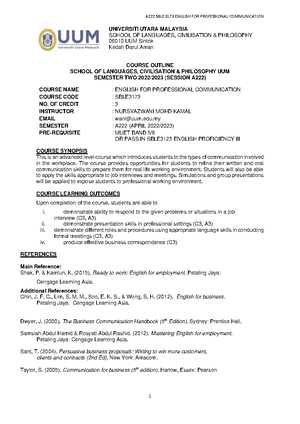 Company Profile Rubrics - RUBRIC: COMPANY PROFILE SECTION A: BUSINESS DOCUMENTS (GROUP ...