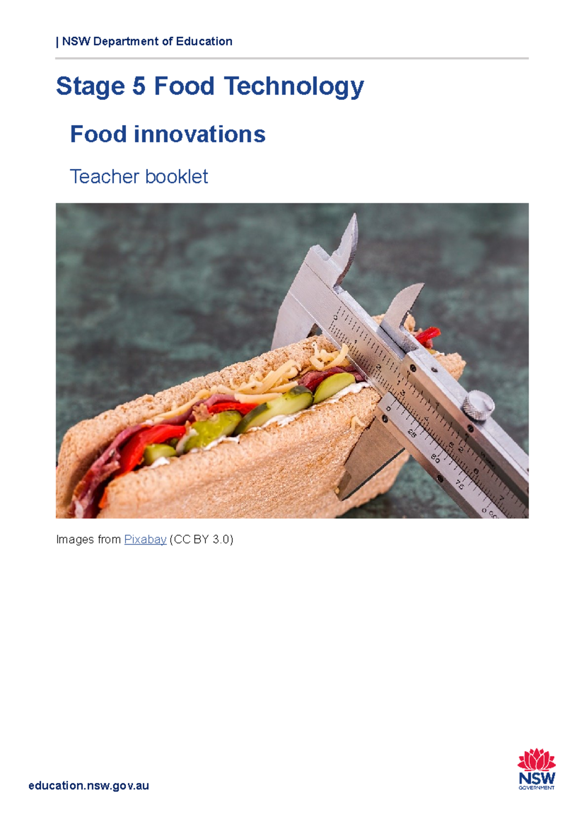 Food Product Developemt notes - | NSW Department of Education Stage 5 ...