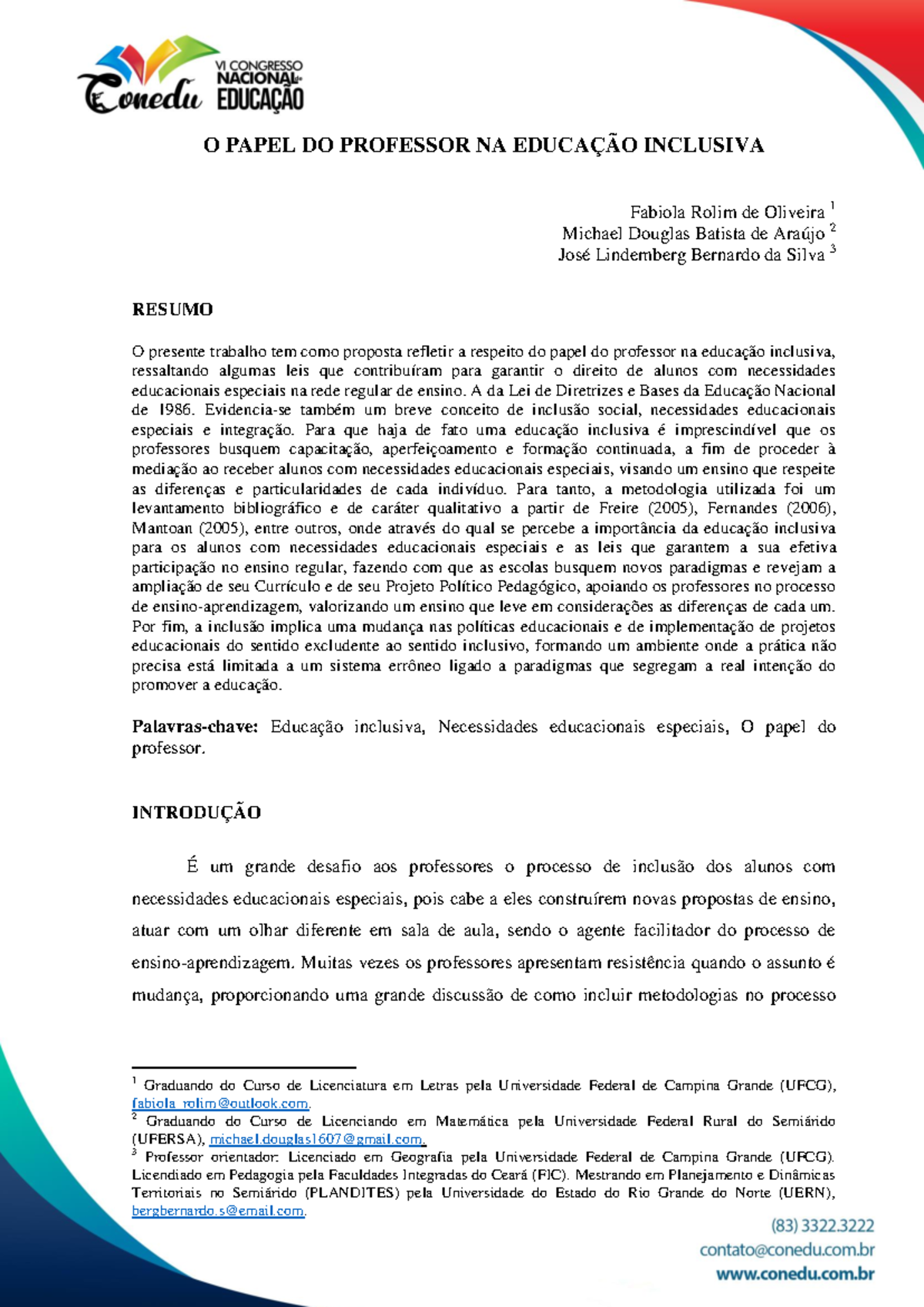 Trabalho EV127 MD1 SA10 ID9047 28092019 222226 - O PAPEL DO PROFESSOR ...
