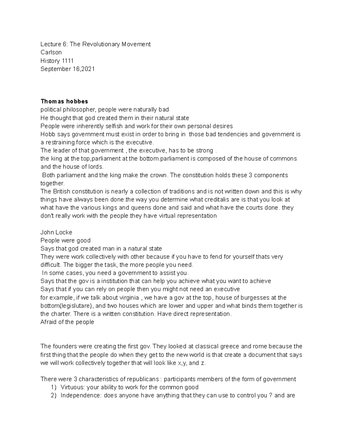 Lecture 6 The Revolutionary Movement - Lecture 6: The Revolutionary ...