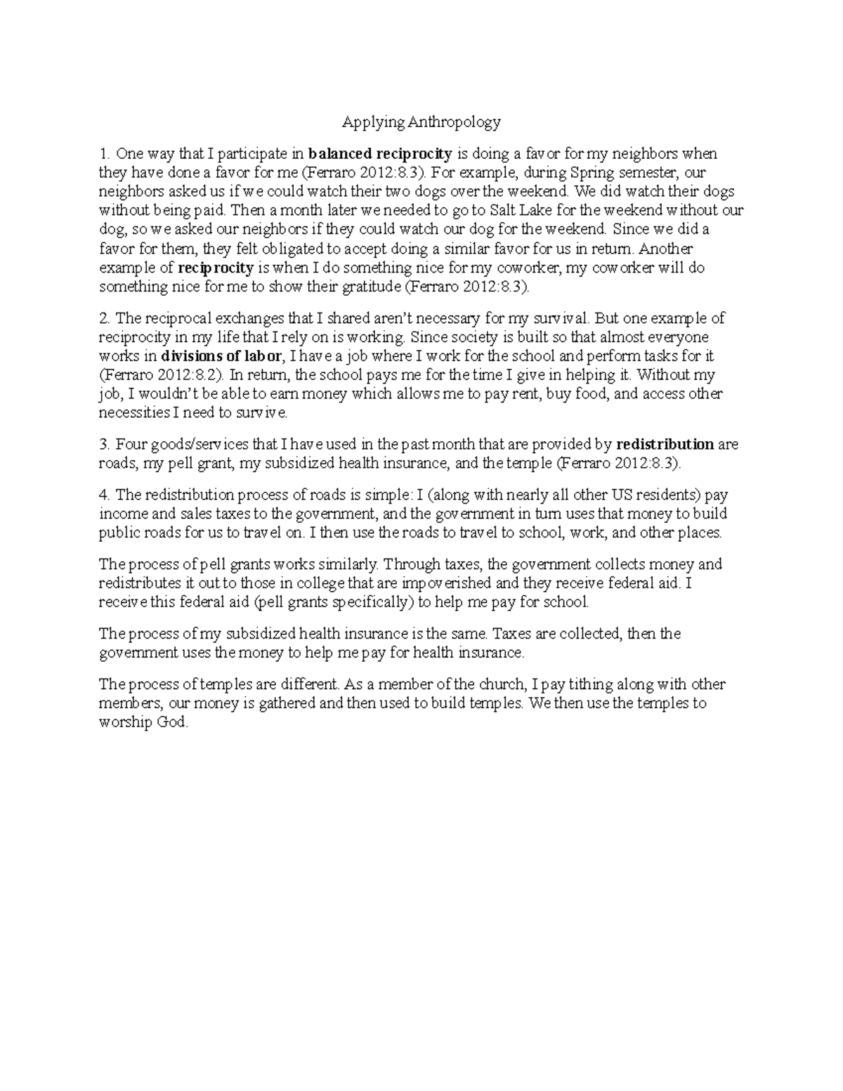 Applying Anthropology 7 - Applying Anthropology One way that I ...