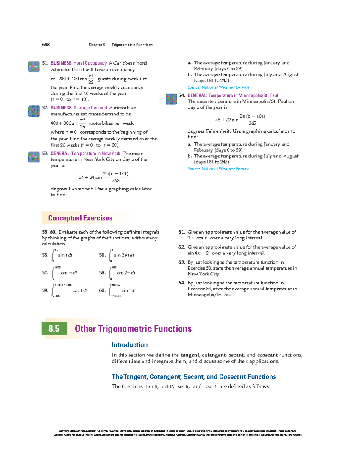 8.5 Other Trigonometric Functions - 568 Chapter 8 Trigonometric ...
