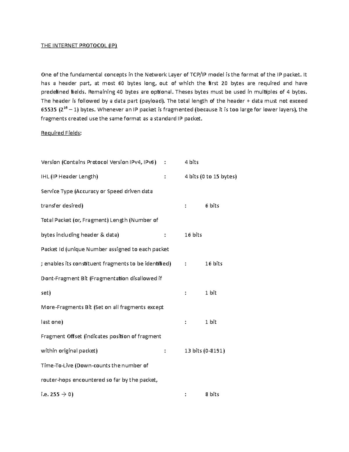 Unit II - module too short to descriptmodule too short to ...