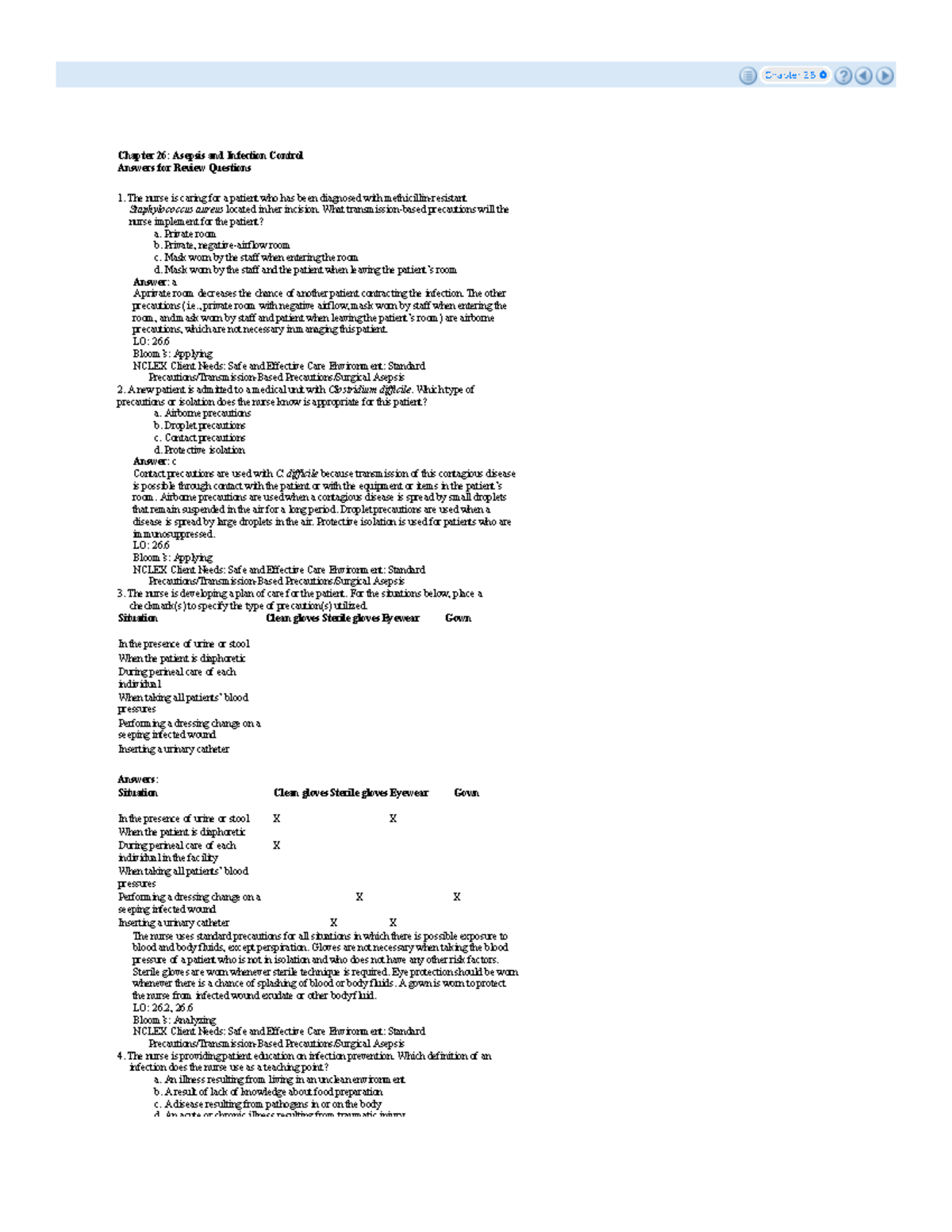Yoost- Fundamentals of Nursing, 3rd Edition - Answer Key for Review ...