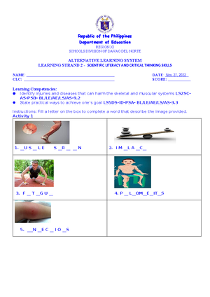 Learning Activity Sheets in JHS for Filipino Subject - Republic of the ...