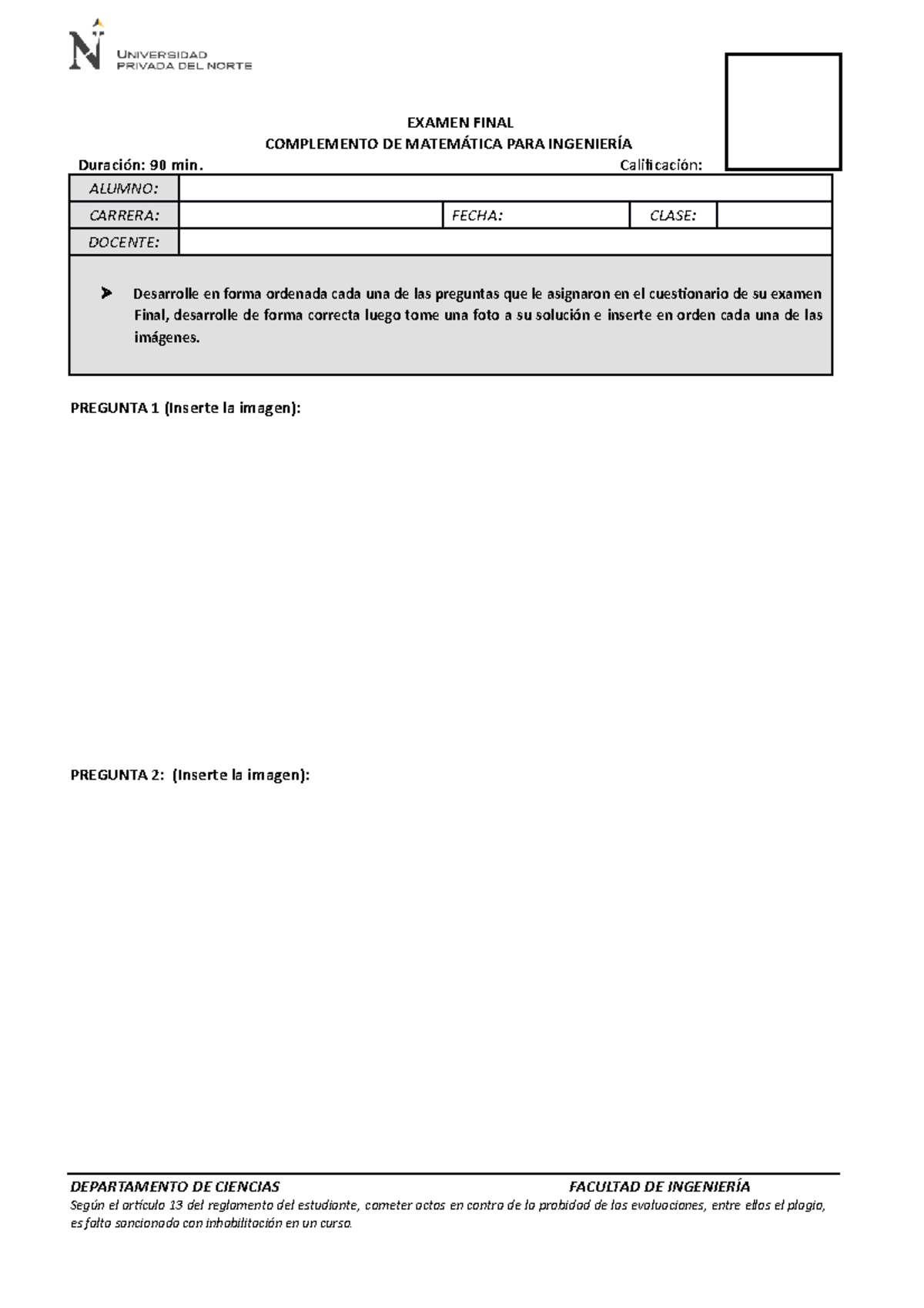 Formato PARA LA Resolución DEL Examen Final - negociación y resolución de conflictos - Studocu