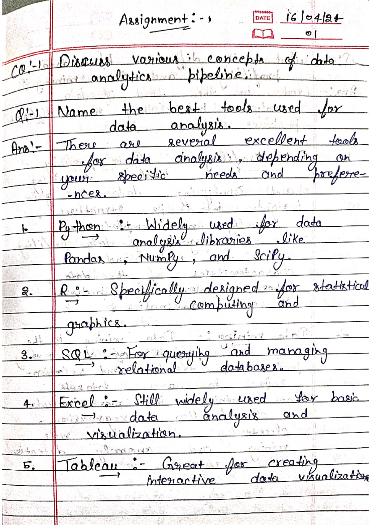 Data analytics all assignment - Btech cse 3rd year daa - Studocu