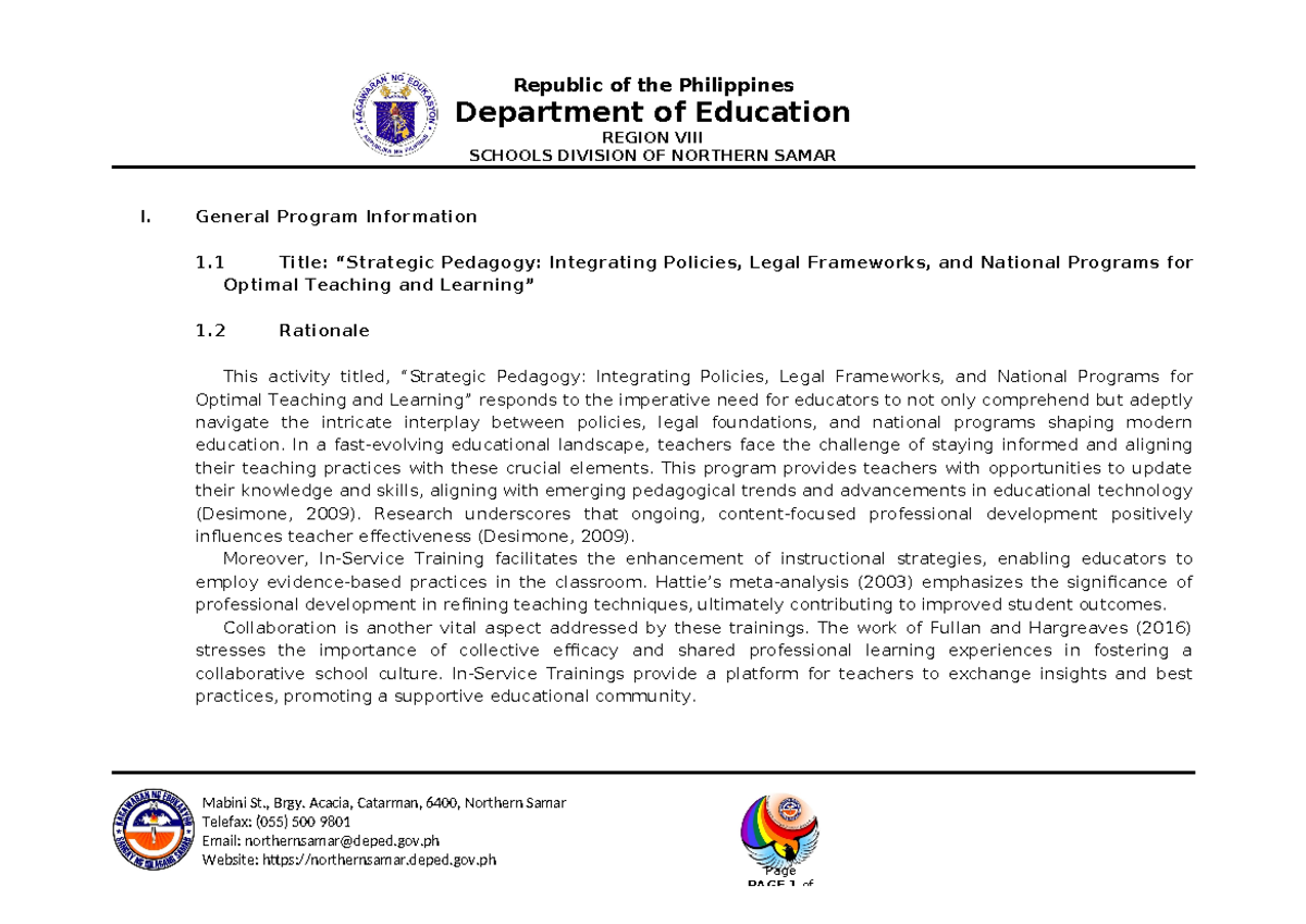 Inset 2024 - How to make research - Page PAGE 1 of Republic of the ...