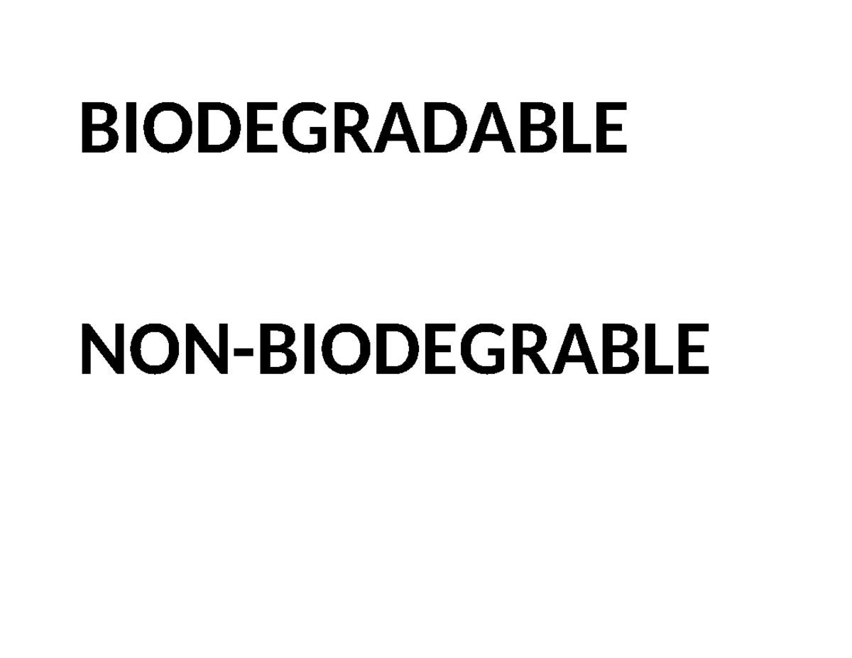 Biodegradable - ajheuwyeq iwheuwq qqi - college of education ...