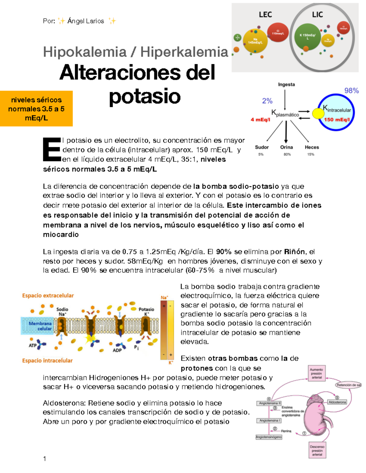 Alteraciones del potasio-Hipokalemia:hipopotasemia - Hipokalemia ...