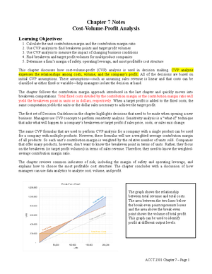Ch 6 Notes Student Version - Chapter 6 Notes Cost Behavior Learning ...