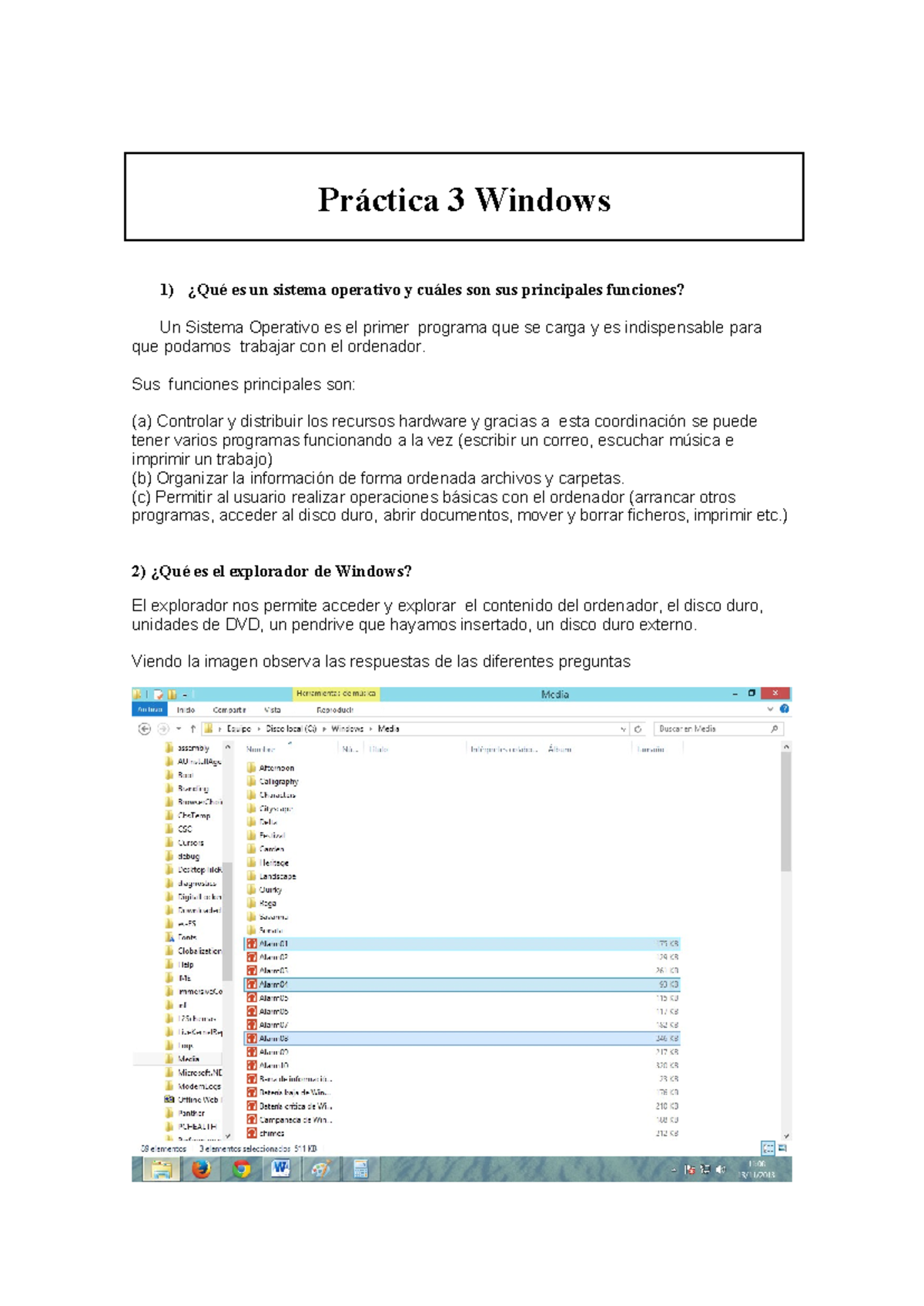 Práctica de Windows 3 - EJERCICIOS Y MATERIAL - Práctica 3 Windows 1 ...