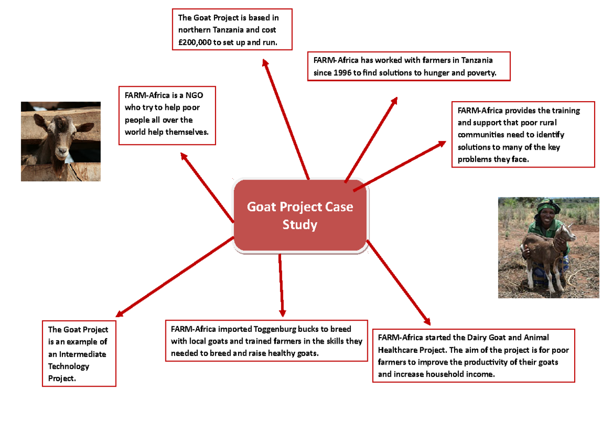 Geography Goat Project Case Study mindmap - Goat Project Case Study ...