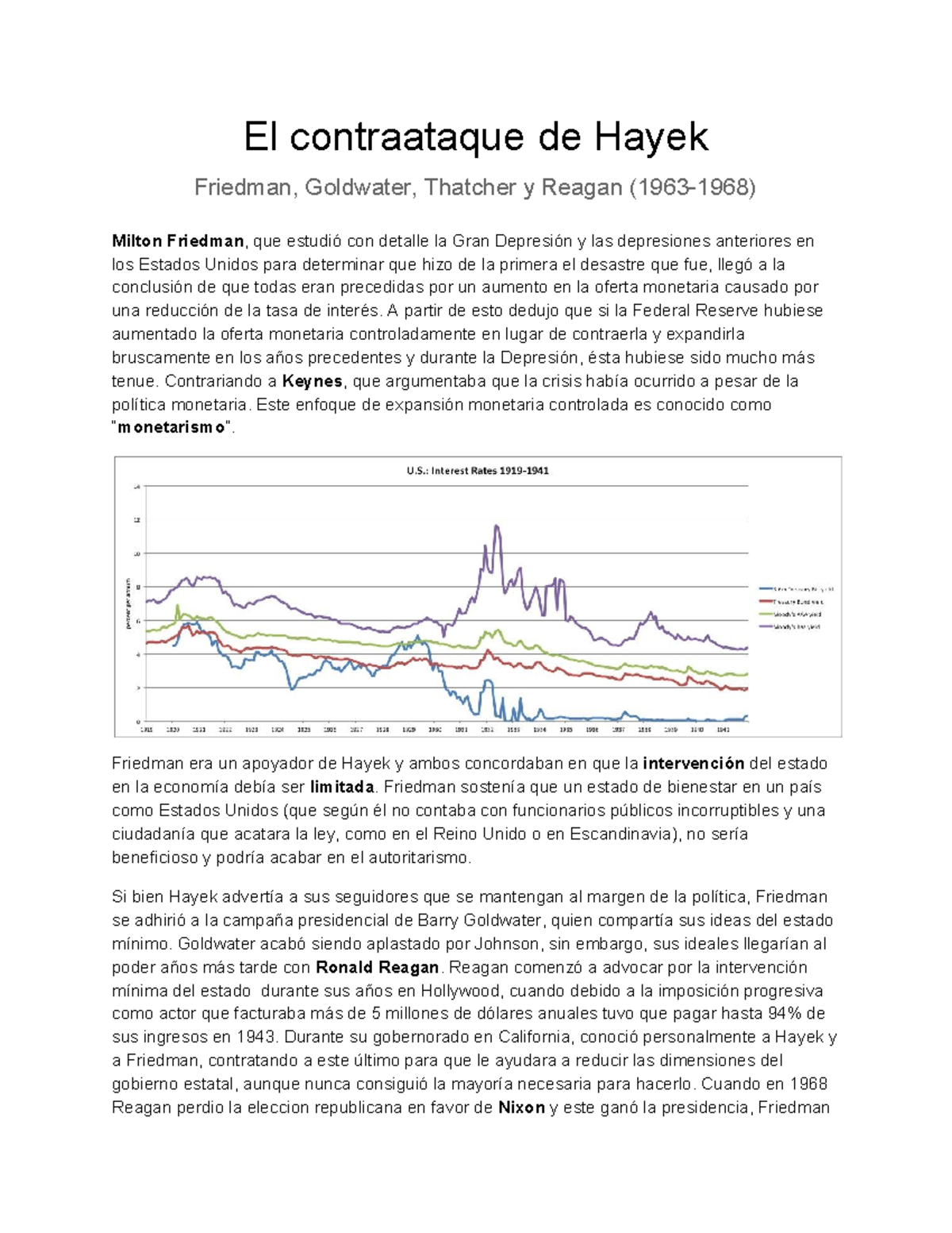 Wapshott - Cap16 - Notes - El contraataque de Hayek Friedman, Goldwater ...