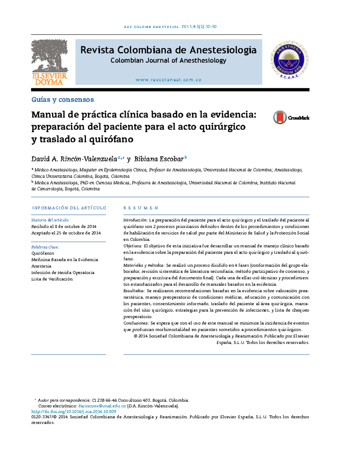 5.- Preparacion del paciente para el acto quirurgico - Revista ...