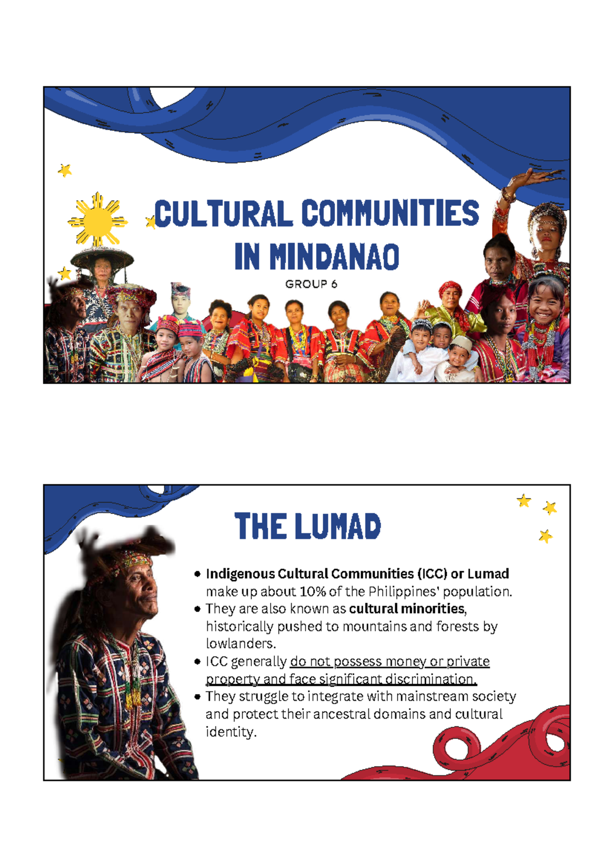 Cultural Communities IN Mindanao - converted - GROUP 6 CULTURAL ...