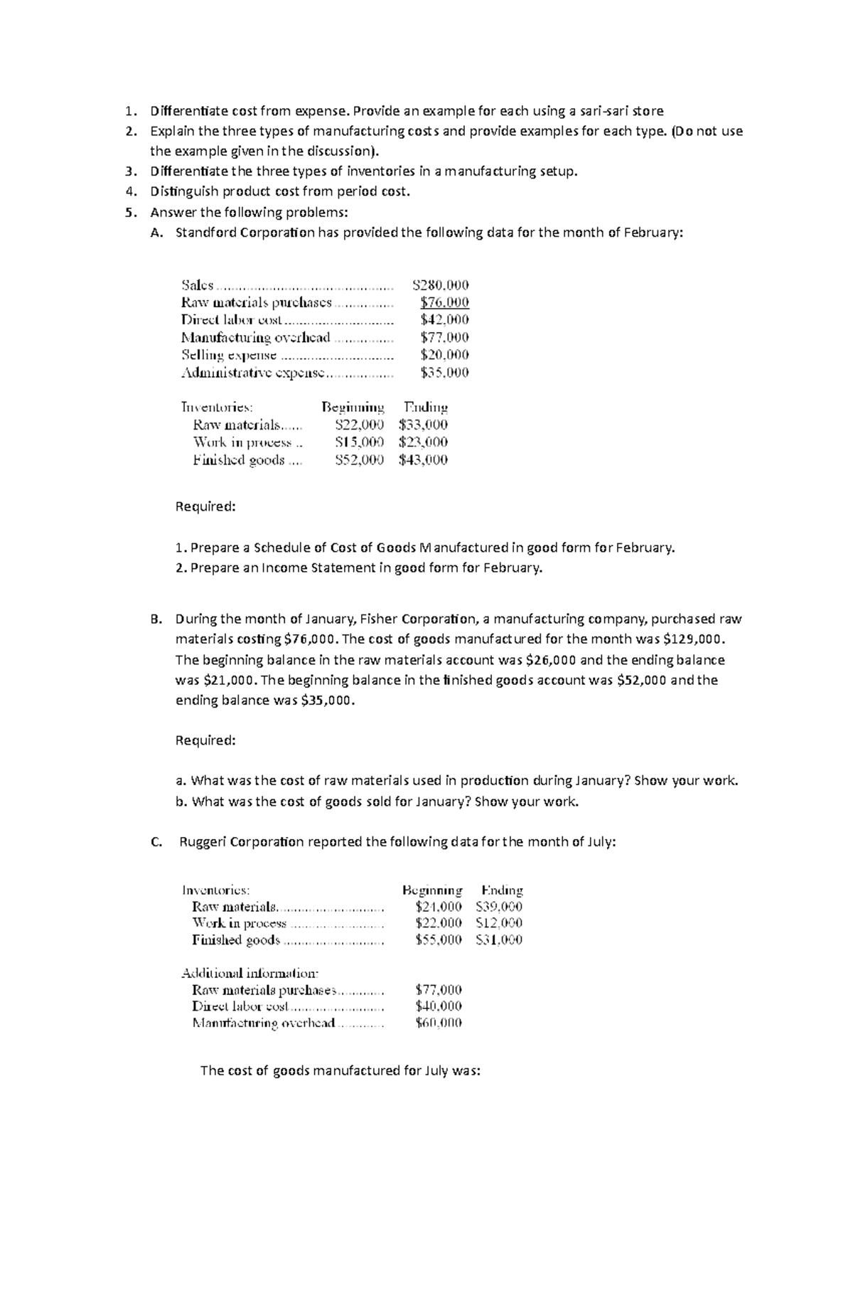 Mba 205 cost activity - sdasa awdsfc sdfcv as dc dsf sdfas sdfdsf ...