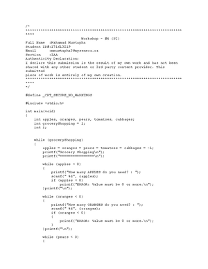 Workshop 02 - lecture notes - APS145 Applied Problem Solving Page | 1 ...