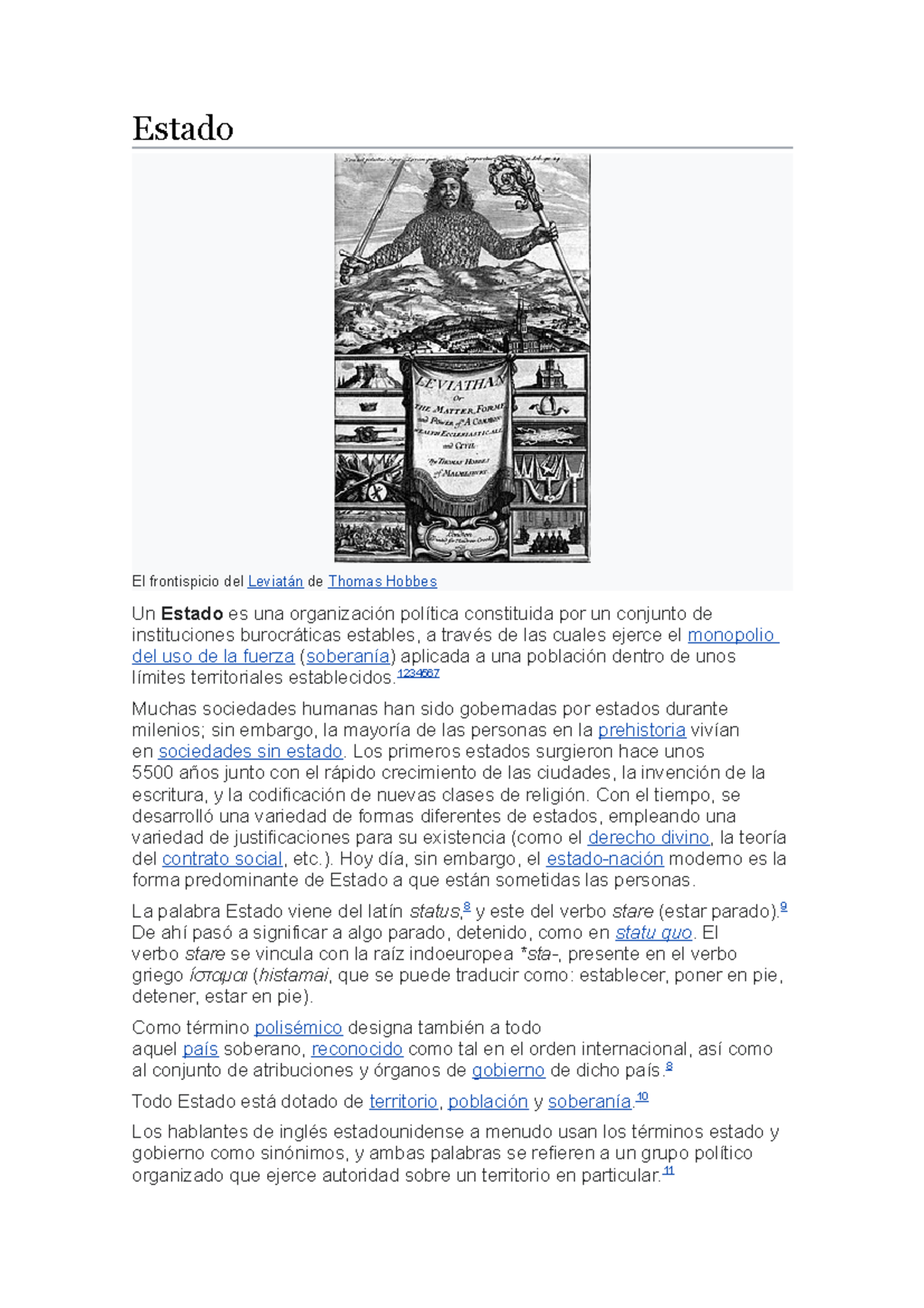 definicion de estado monografia ensayo resumen - Estado El frontispicio ...