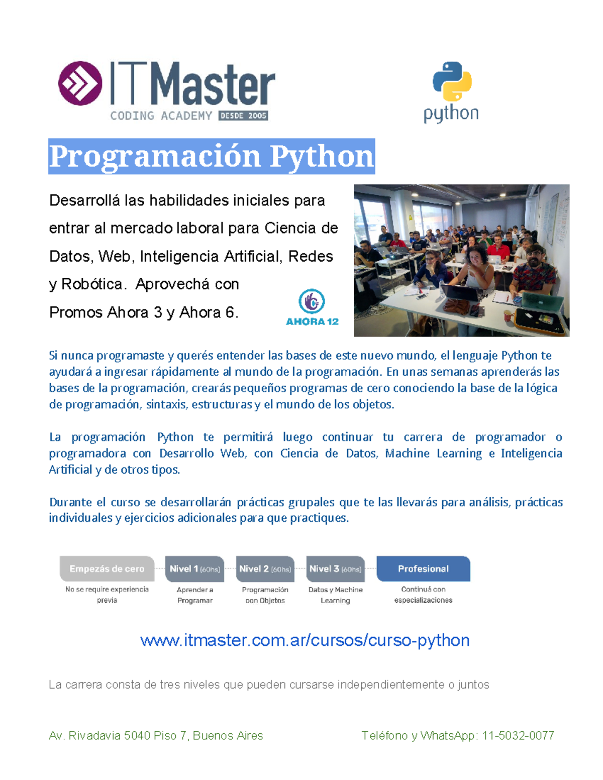 C- Programación Python - temario - Programación Python Desarrollá las habilidades iniciales para ...