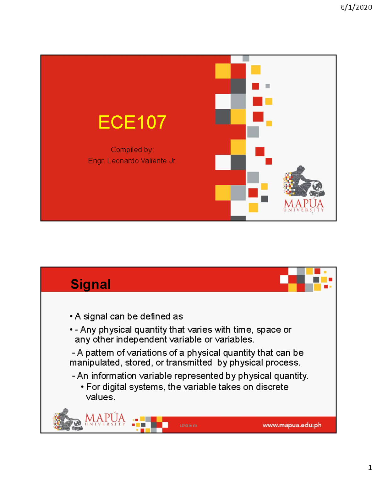 Ece107 Chapter 1 Lect1 Introduction To Signals Warning Tt Undefined Function 32 Ece