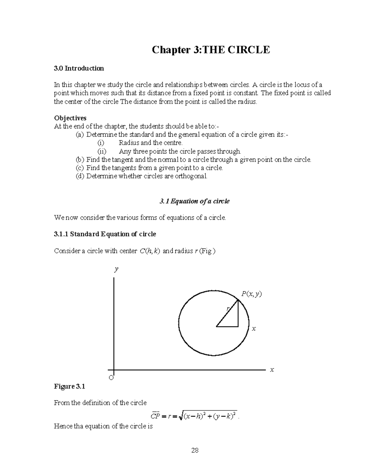The Circle - Revision material - Chapter 3:THE CIRCLE 3 Introduction In ...