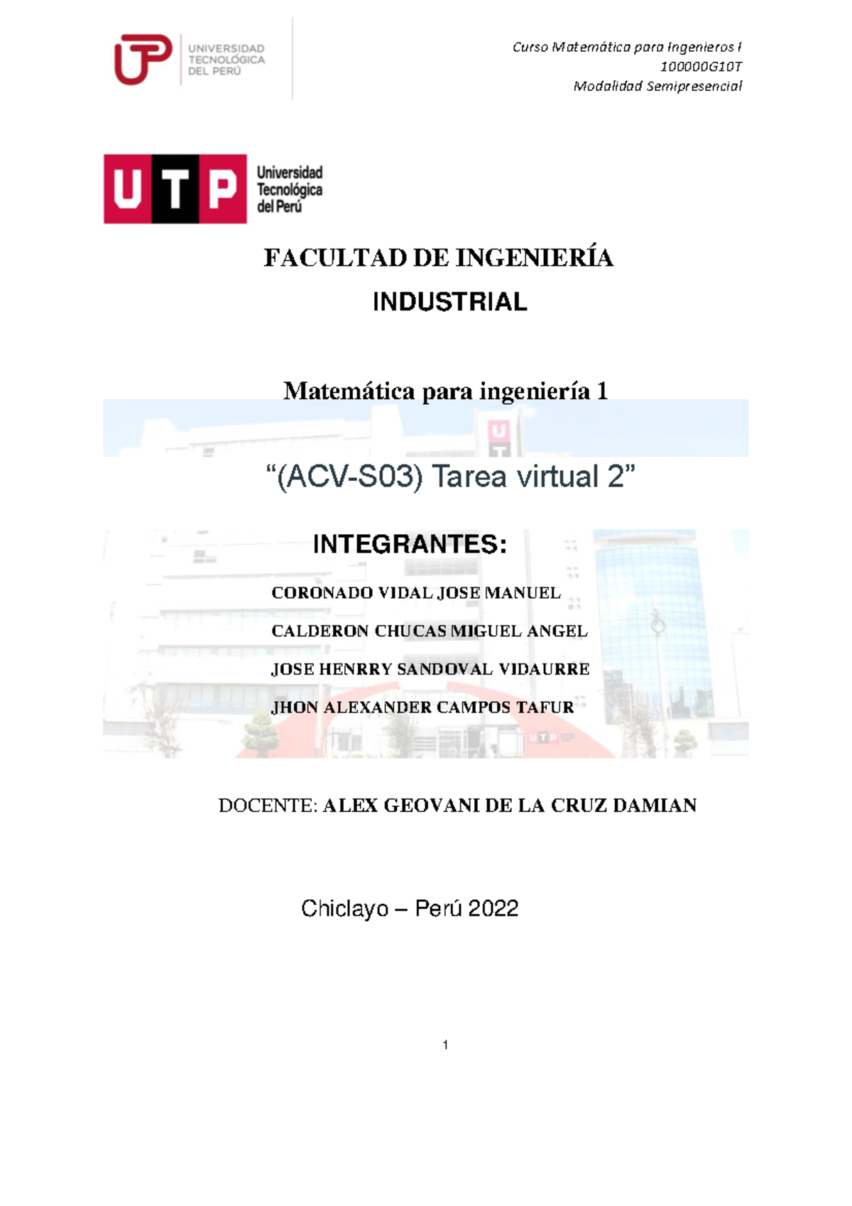 (ACV-S03) - Tarea virtual 2 - Curso Matem·tica para Ingenieros I 100000G10T Modalidad ...