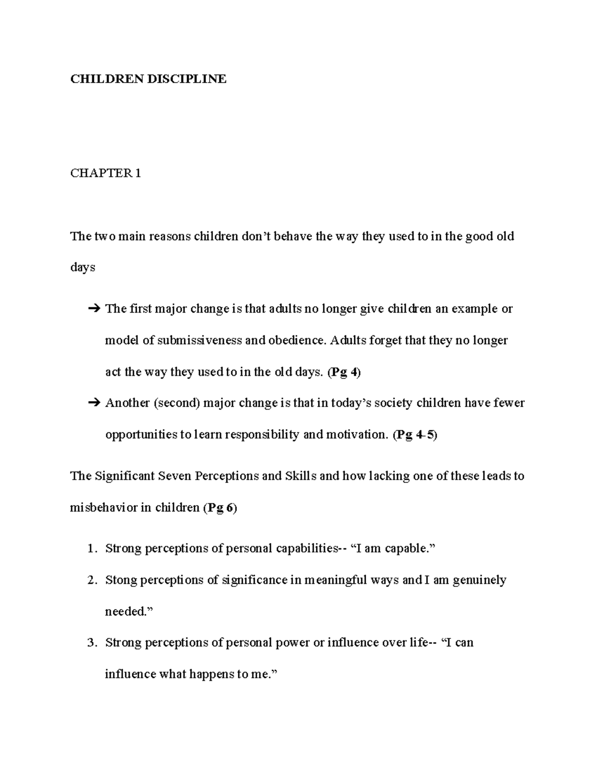 ECE 63 Child Discipline 70335 - CHILDREN DISCIPLINE CHAPTER 1 The two ...