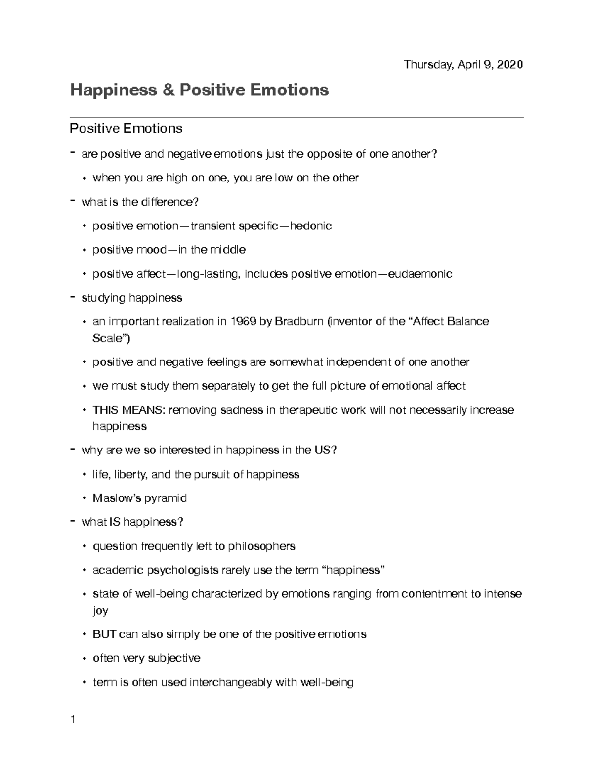 Happiness and positive emotions - Happiness & Positive Emotions ...