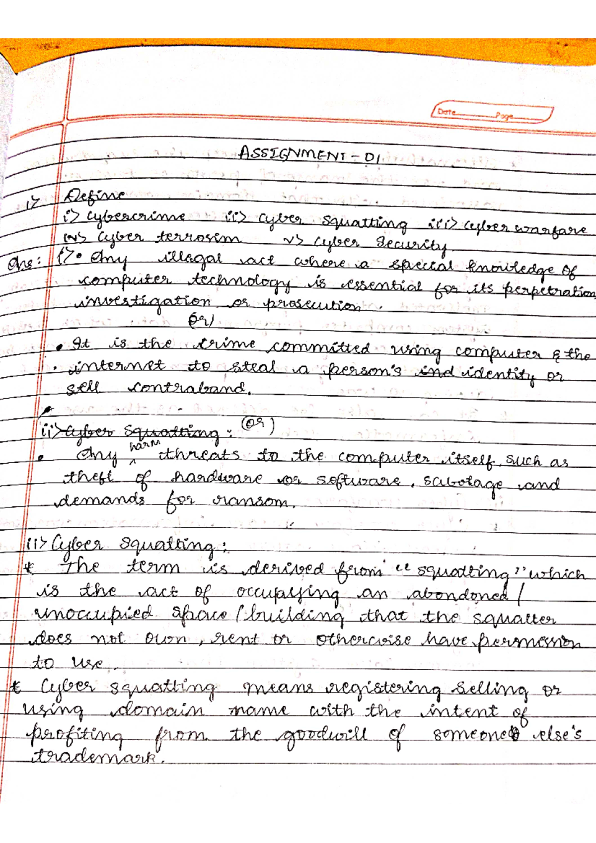 Cyber security - Information Technology - Studocu