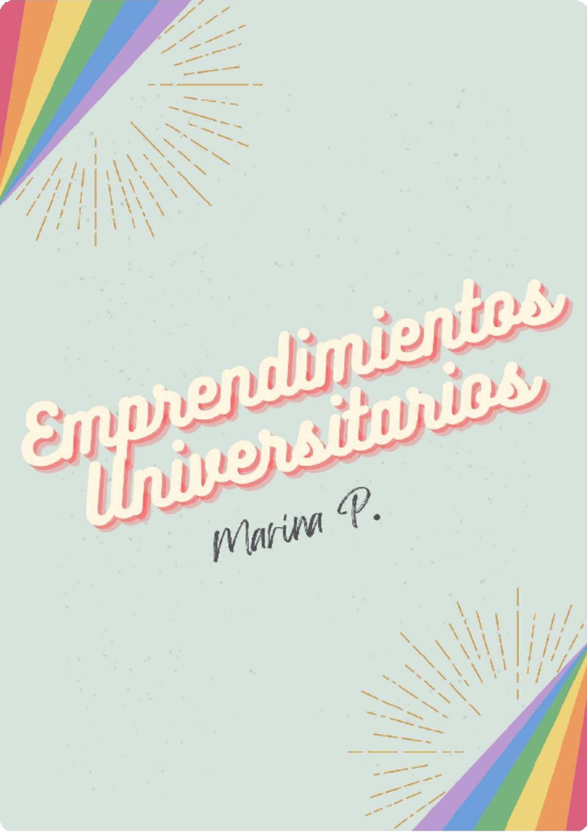 Resumen modulo 2 emprendimientos marina - • • • Osterwalder y Pigner ...