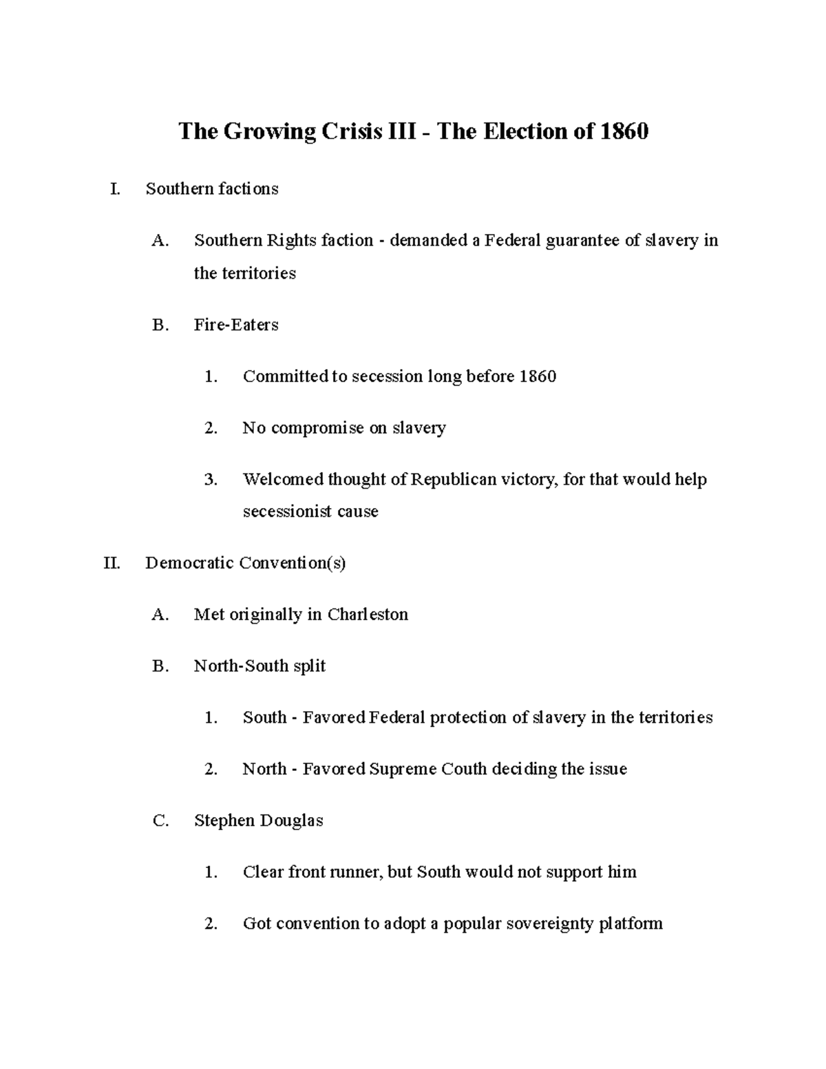 The Growing Crisis III - An examination of the colonial world of the ...