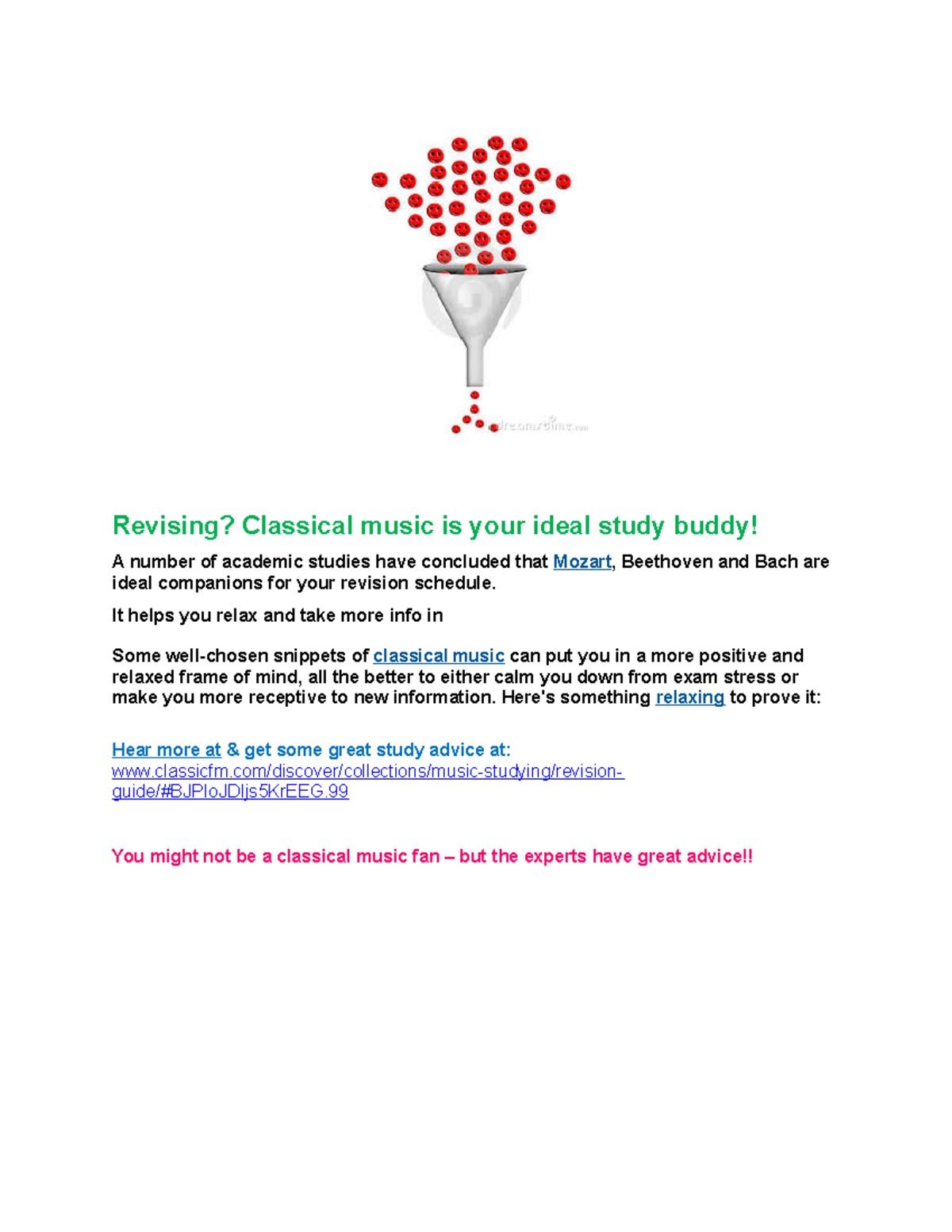 Revising - asdas - Revising? Classical music is your ideal study buddy ...
