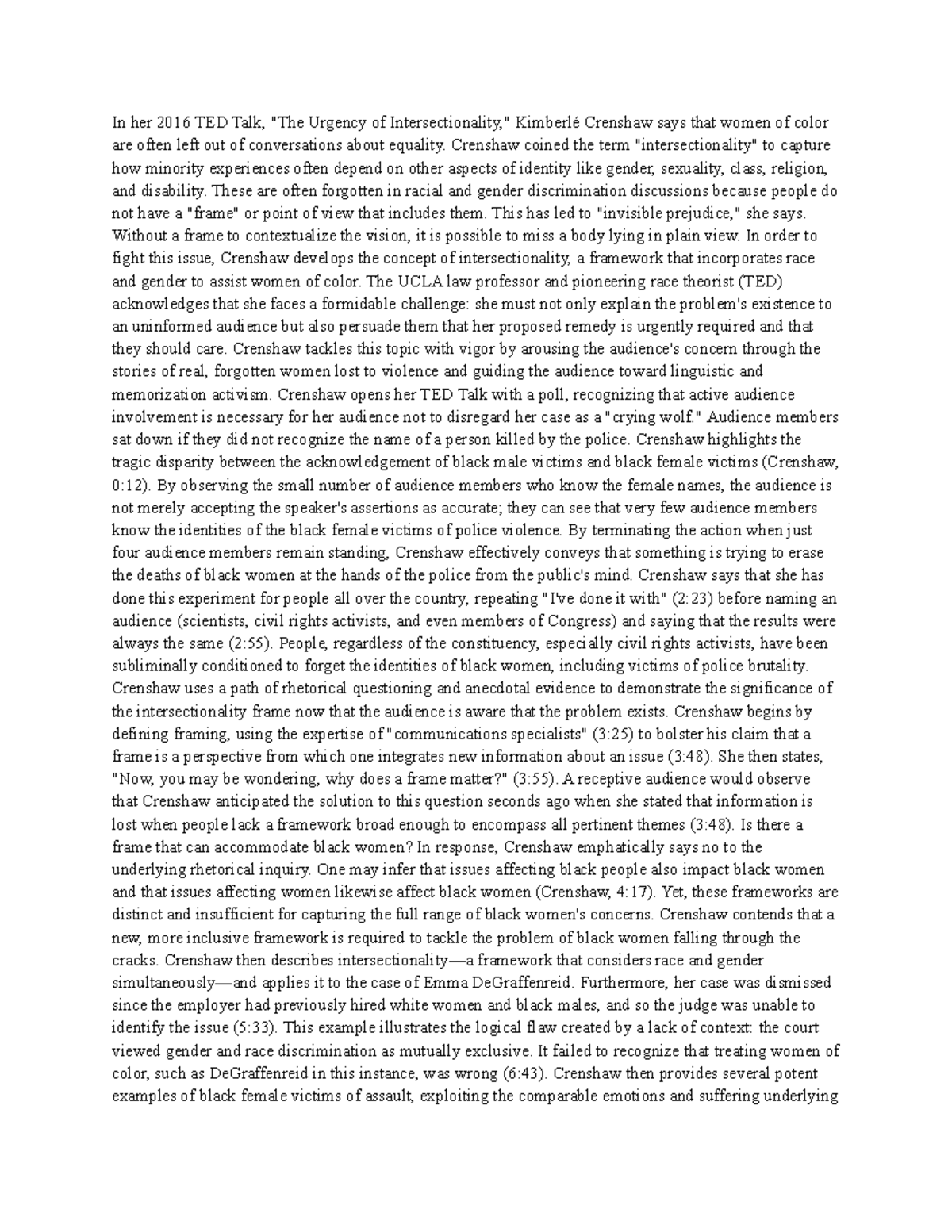 Intersexuality - nojn - In her 2016 TED Talk, "The Urgency of ...