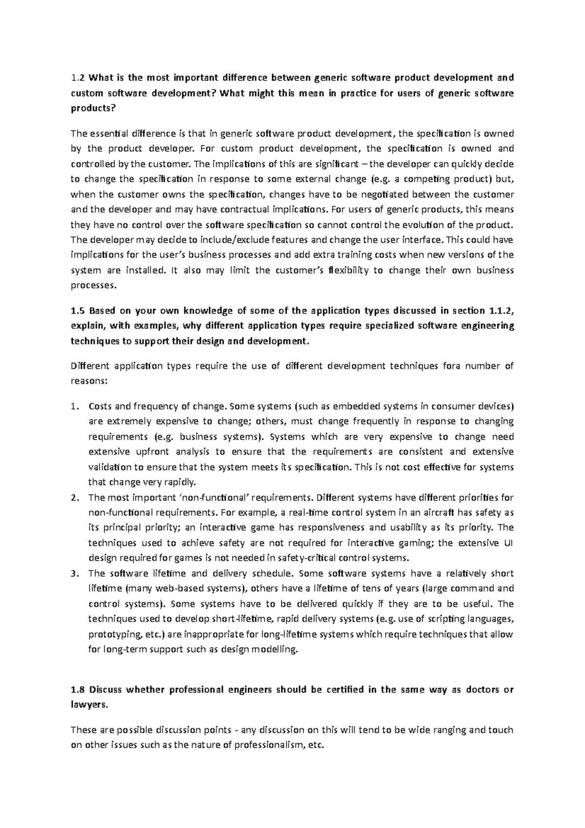 Tutorial combined work for exam point of view - 1 What is the most ...
