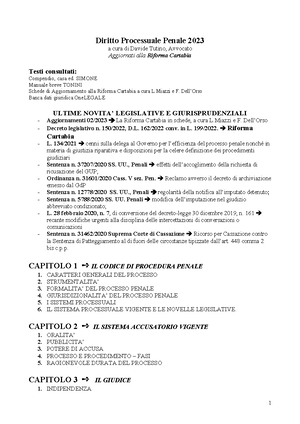 Procedura penale - Procedura penale Parte prima - evoluzione storica ...