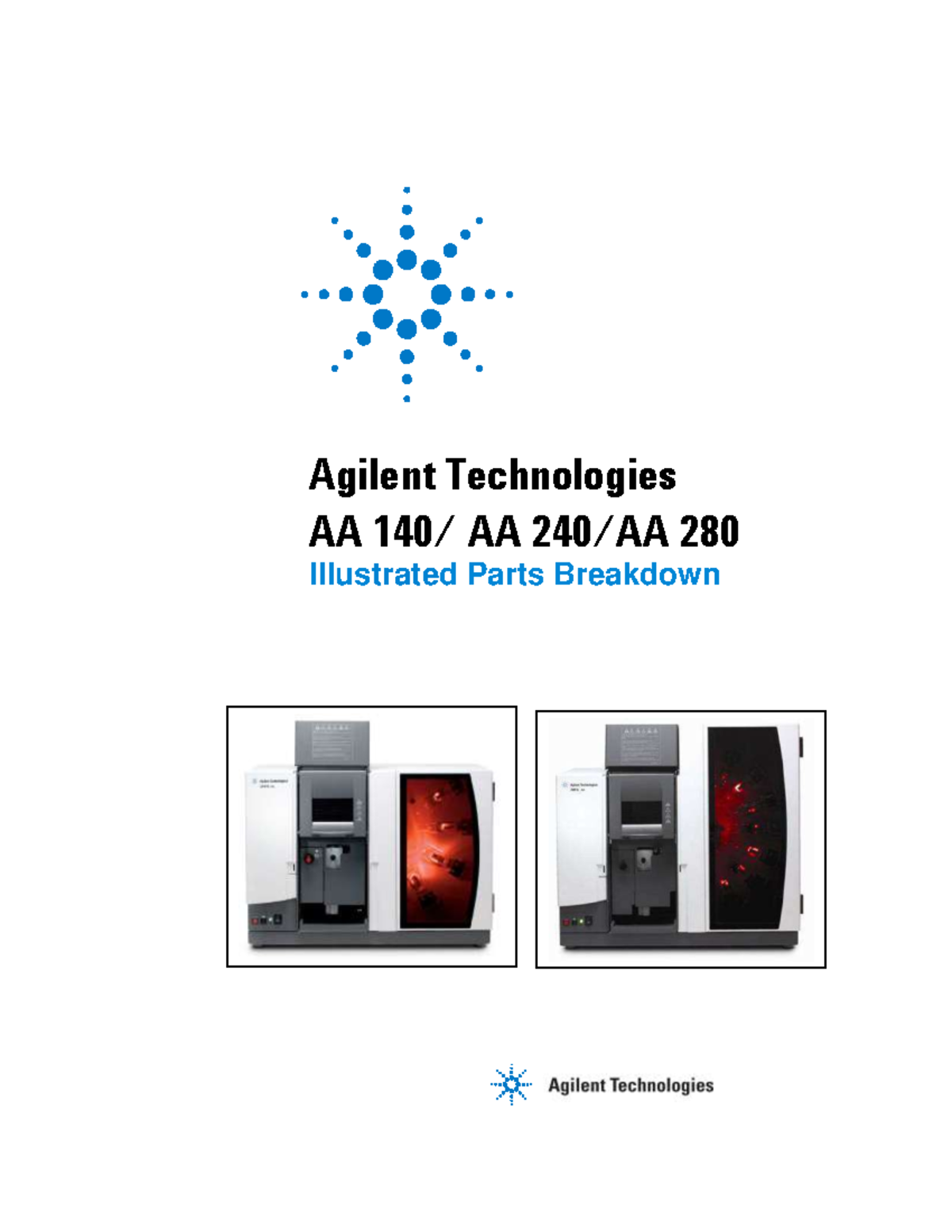 AAS instruments Parts Illustrated - Agilent Technologies AA 140/ AA 240/AA 280 Illustrated Parts ...