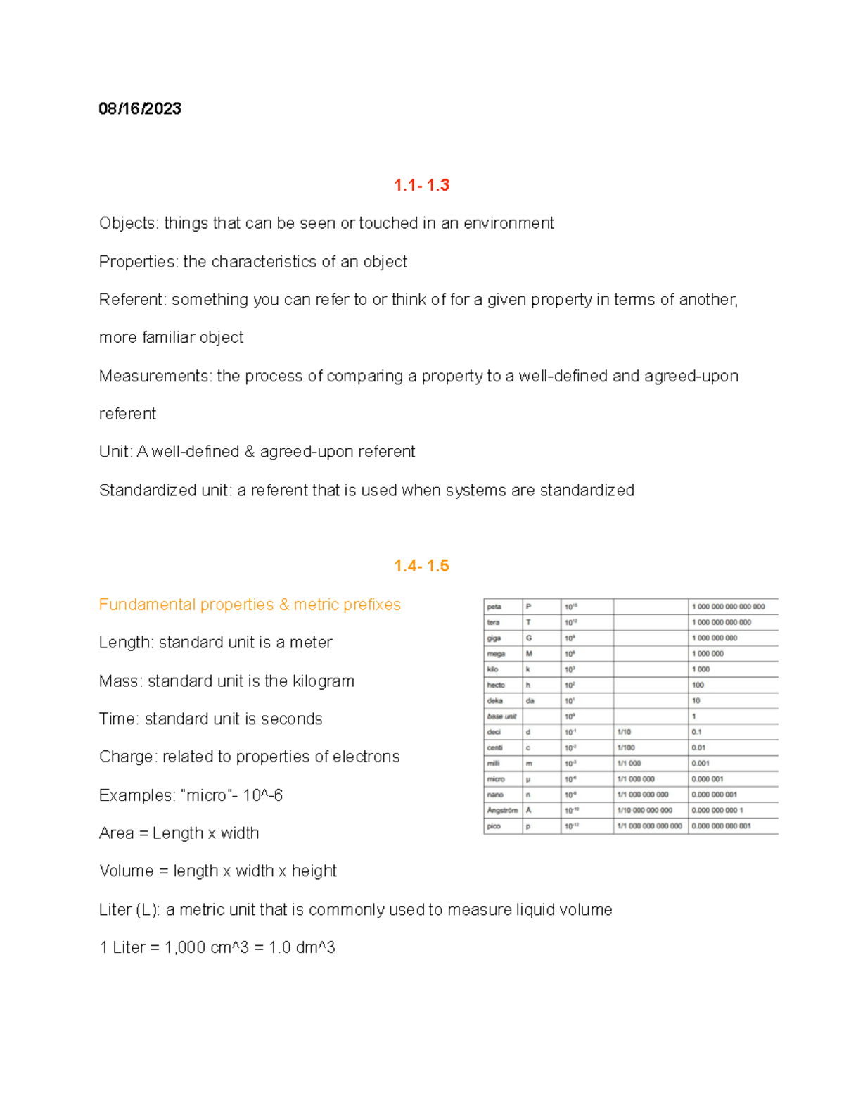 Chem 8-16 - Lessons 1.1 to 1.7. Includes terms, equations, and pictures ...