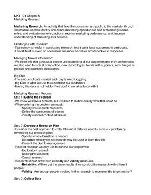 Mkt 101 Chapter 4 Lecture Notes 4 Mkt 101 Chapter 4 Consumer