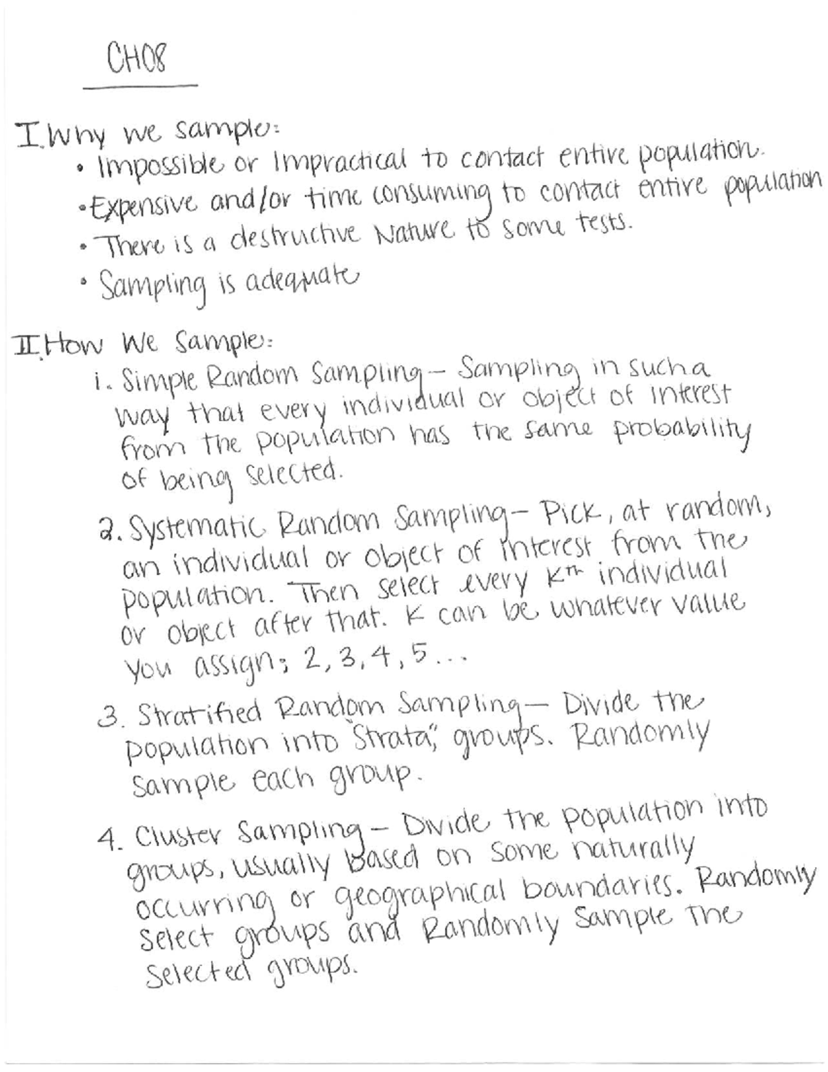 Ch 8 Sampling Methods Lecture Notes Warning Decodescan Unexpected Mcu Data Current Marker