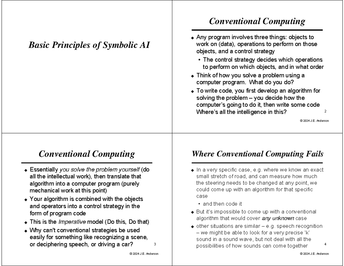2Basic Principles of Symbolic AI - Anderson Conventional Computing Any ...