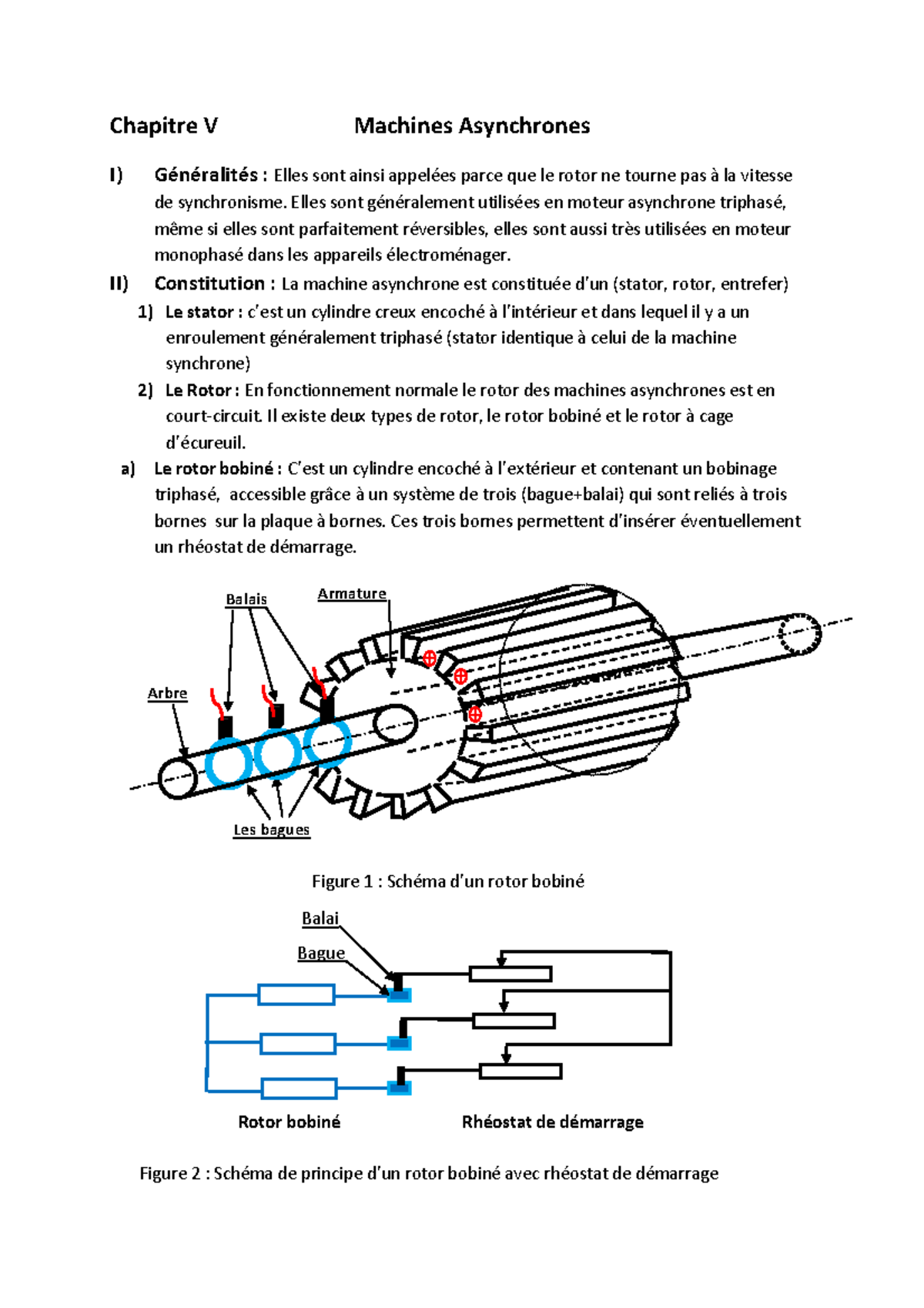Chapitre 5 Electrotechnique fondamentale 2 - Chapitre V Machines ...