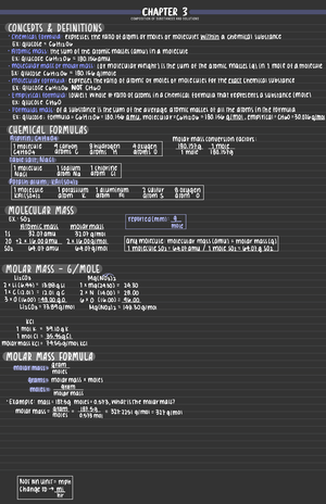 CHEM 111 Chapter 1 Lecture Notes - Chapter 1 Essential ideas: the study ...
