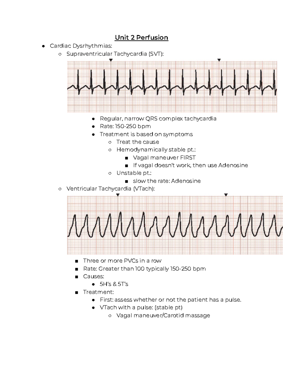 Unit2Perfusion - Outline for cardiac. - Unit 2 Perfusion Cardiac ...