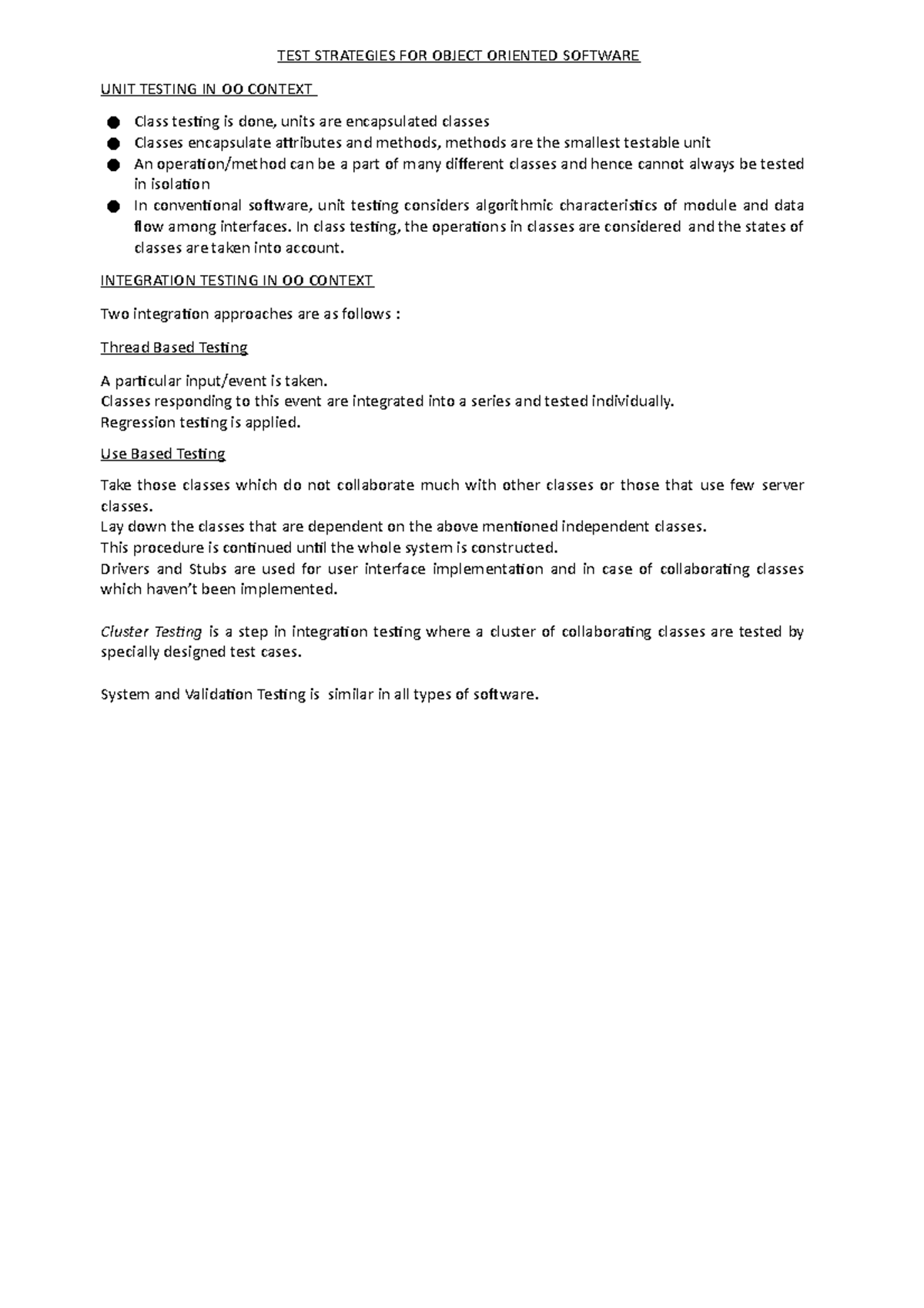 SE-5-4 - Software engineering - TEST STRATEGIES FOR OBJECT ORIENTED ...