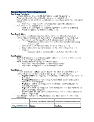 Chapter 8 notes - Families-Chapter 8 Reciprocal Socialization ...