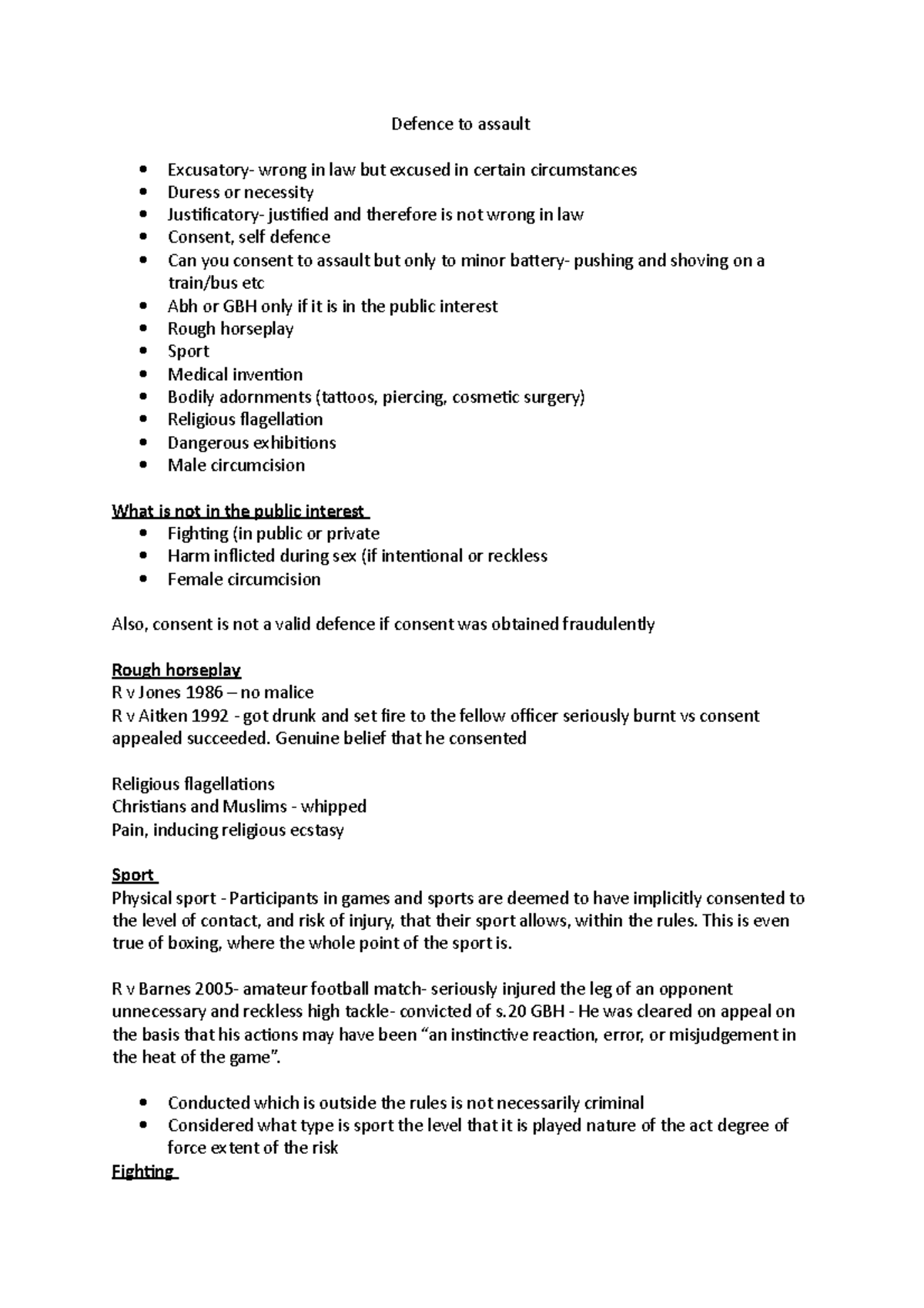 Defence to assault criminal law - Defence to assault Excusatory- wrong ...