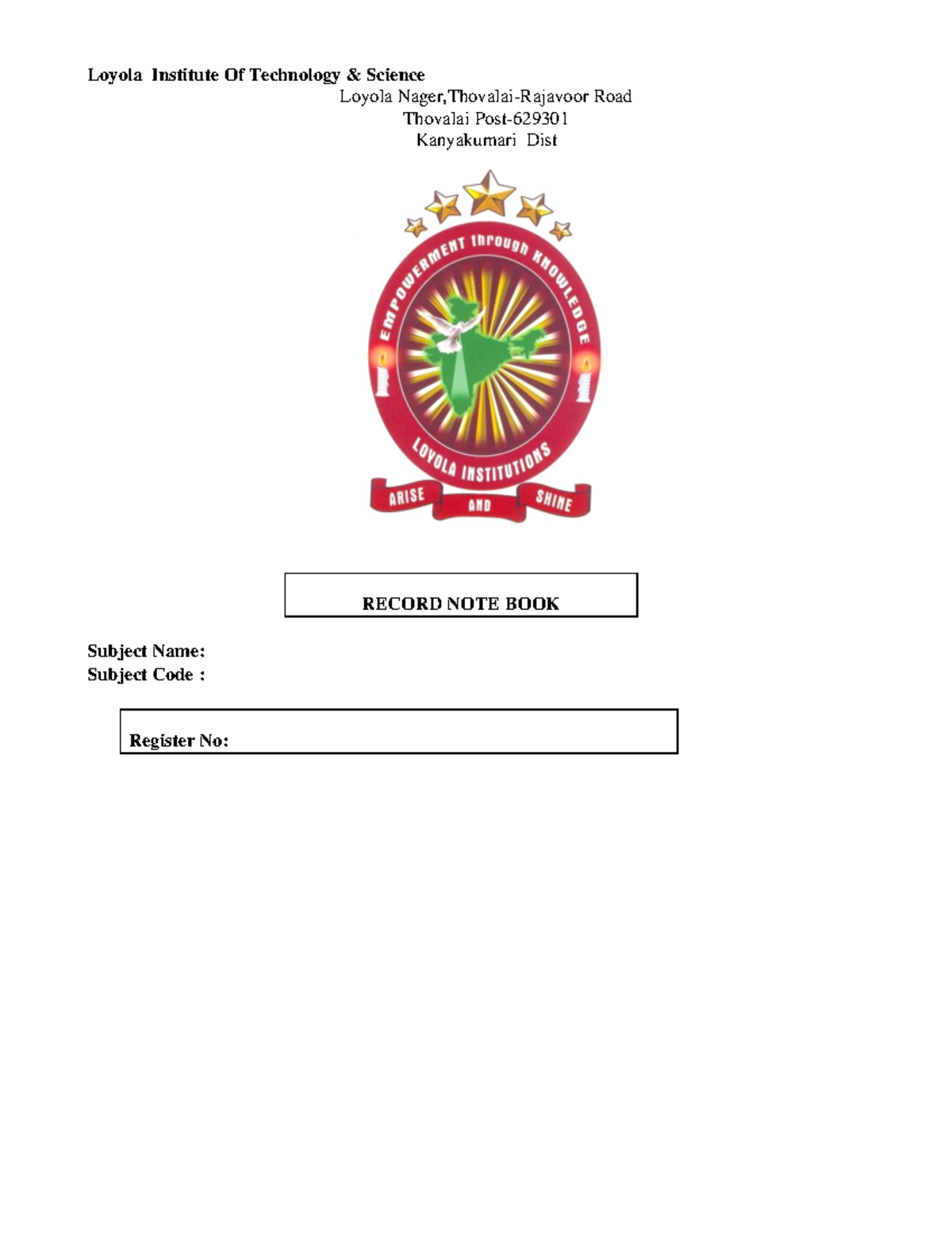 Cyber Securty Lab Security Lab Manual Loyola Institute Of