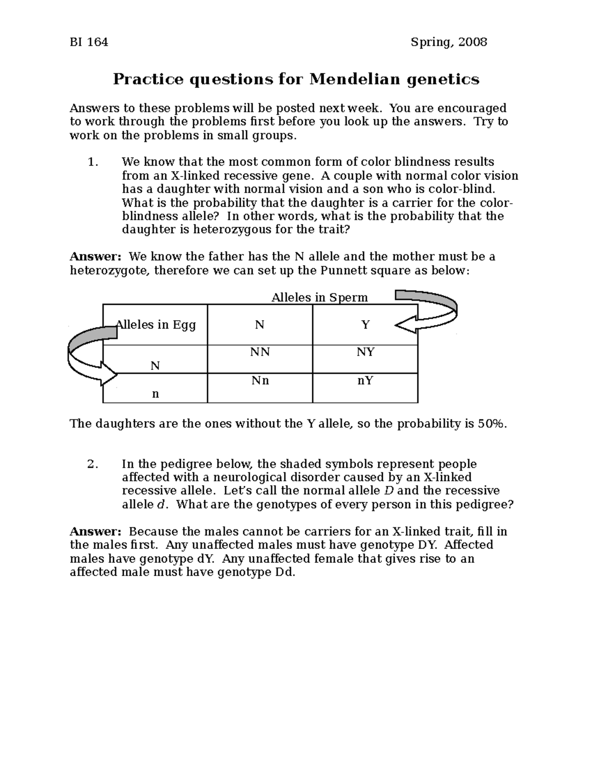 Geneticsanswers 1 - kljhgfvcvjkjlk;l' - Practice questions for ...