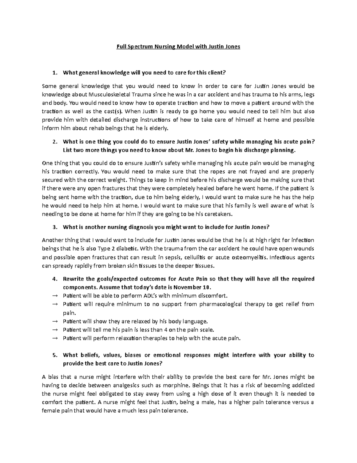 Full spectrum model with justin jones - Full Spectrum Nursing Model ...